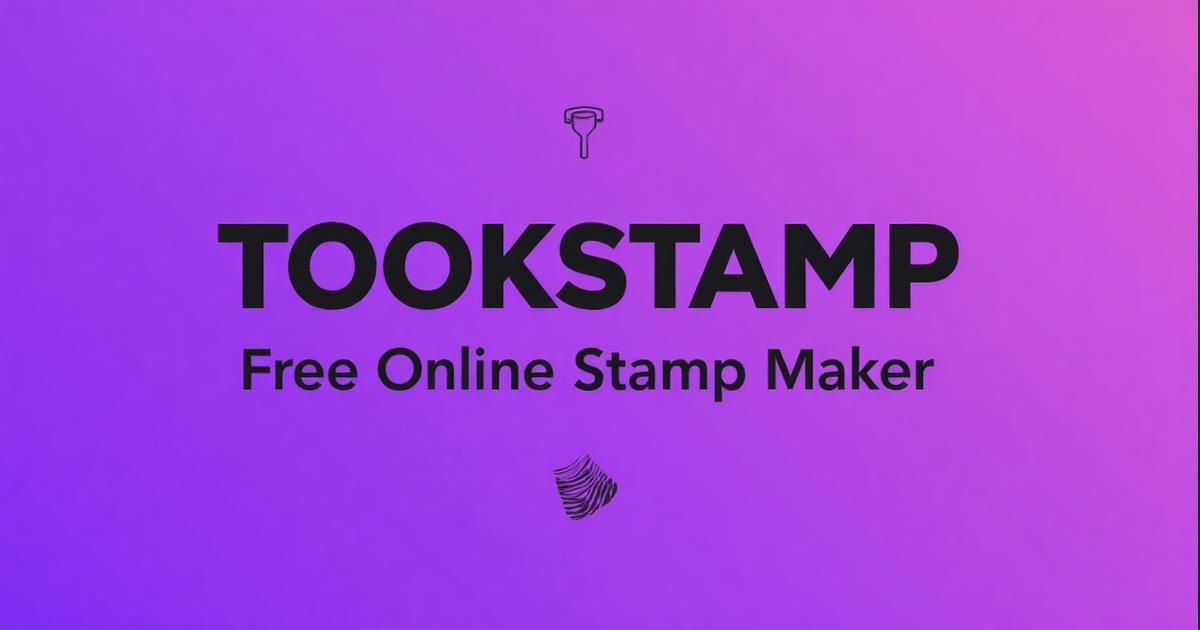 Free Online Stamp Maker – Create Custom Rubber Stamps | TookStamp